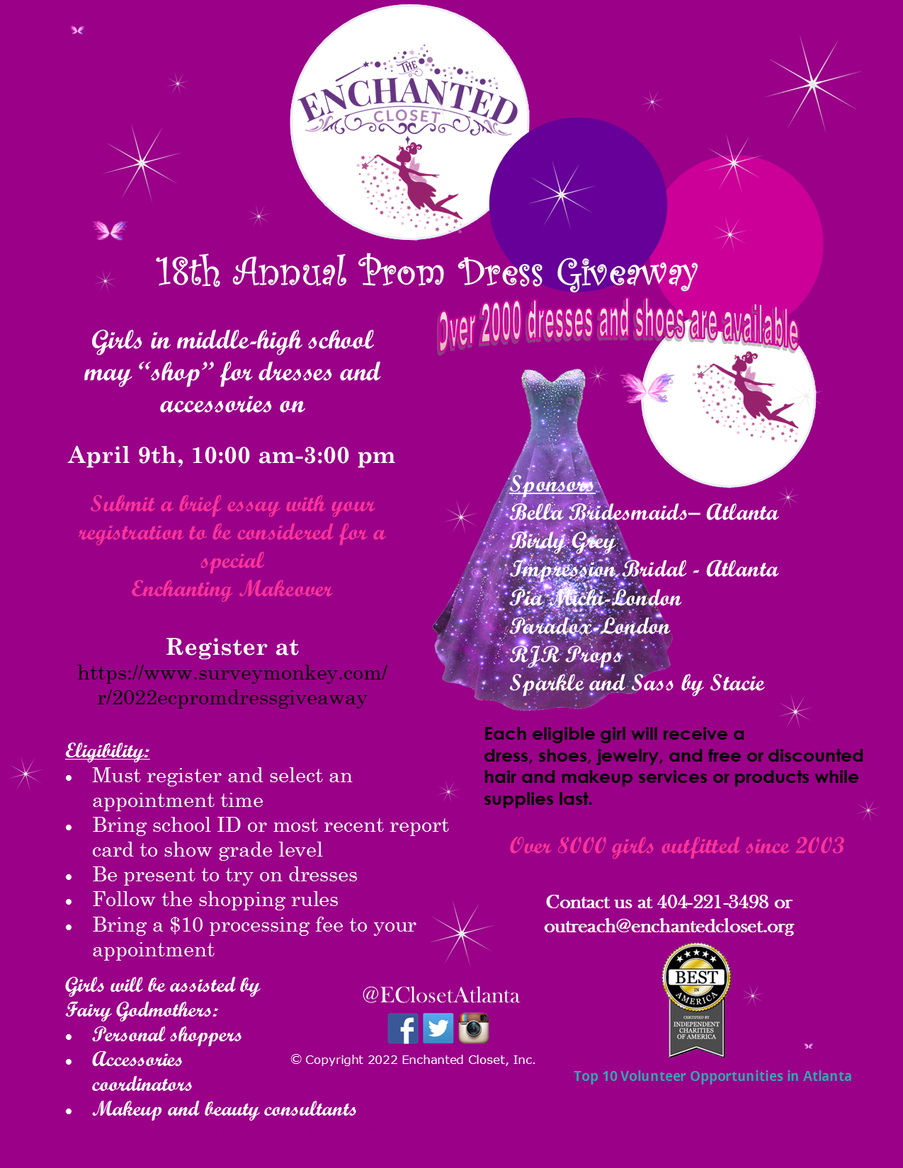 Prom Dress Giveaway – The Enchanted Closet, Inc.